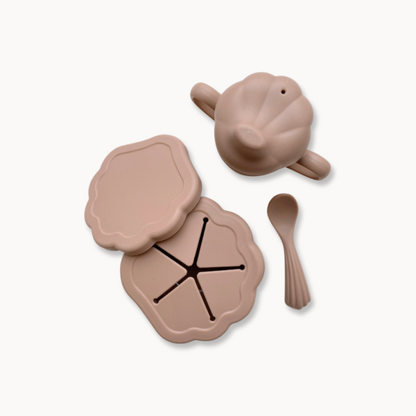 Silicon Clam Set Bark – Curated Cradle