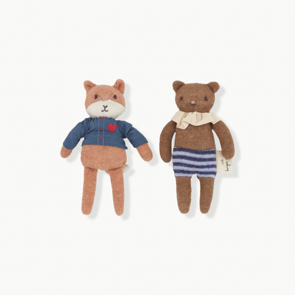 Two Pack Friends Bear + Fox – Curated Cradle